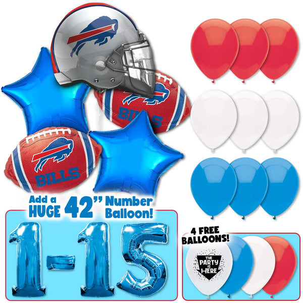 NFL Buffalo Bills Football Team Balloon Bouquet Kit – Balloon Match