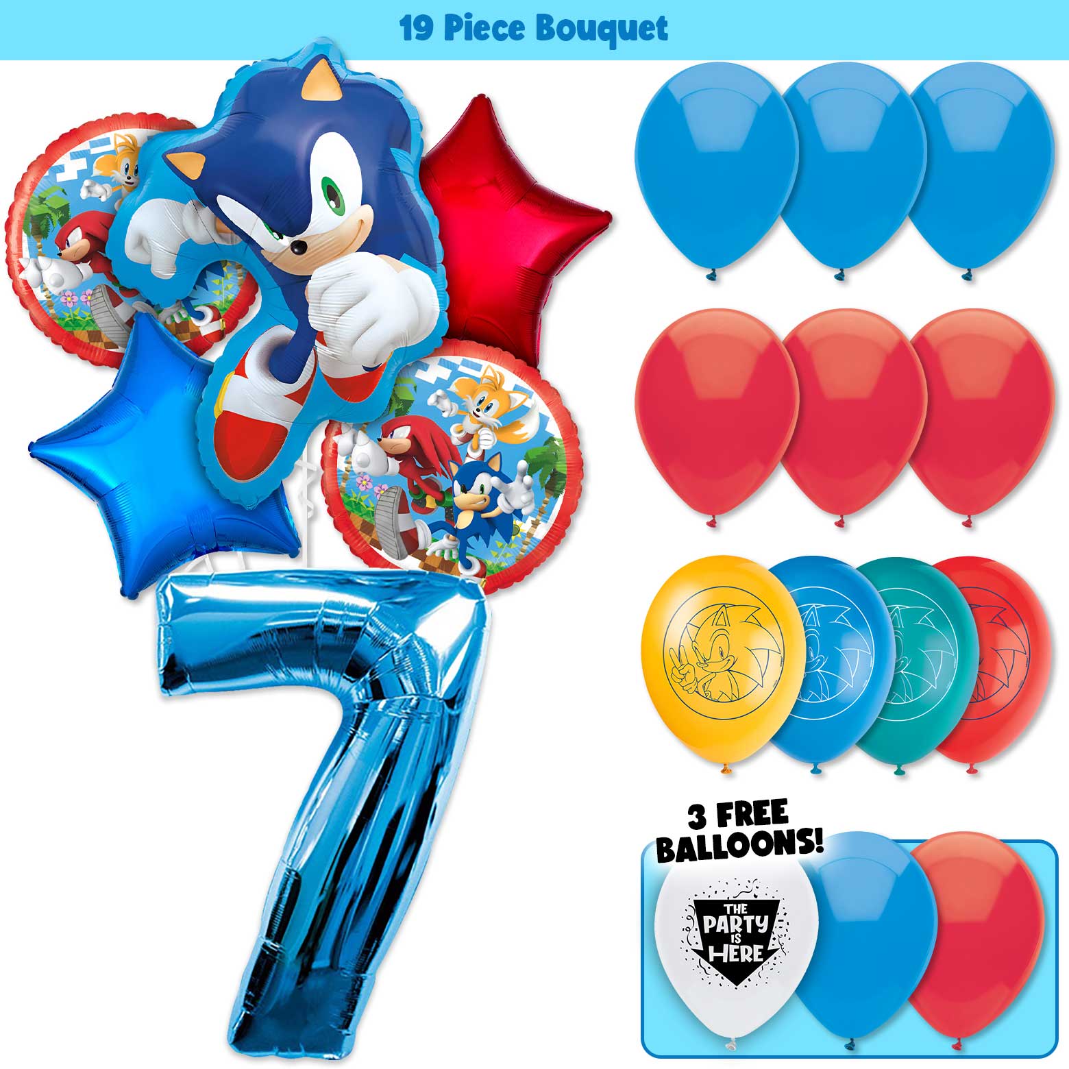 Sonic the Hedgehog Deluxe Balloon Bouquet Kit – Balloon Match